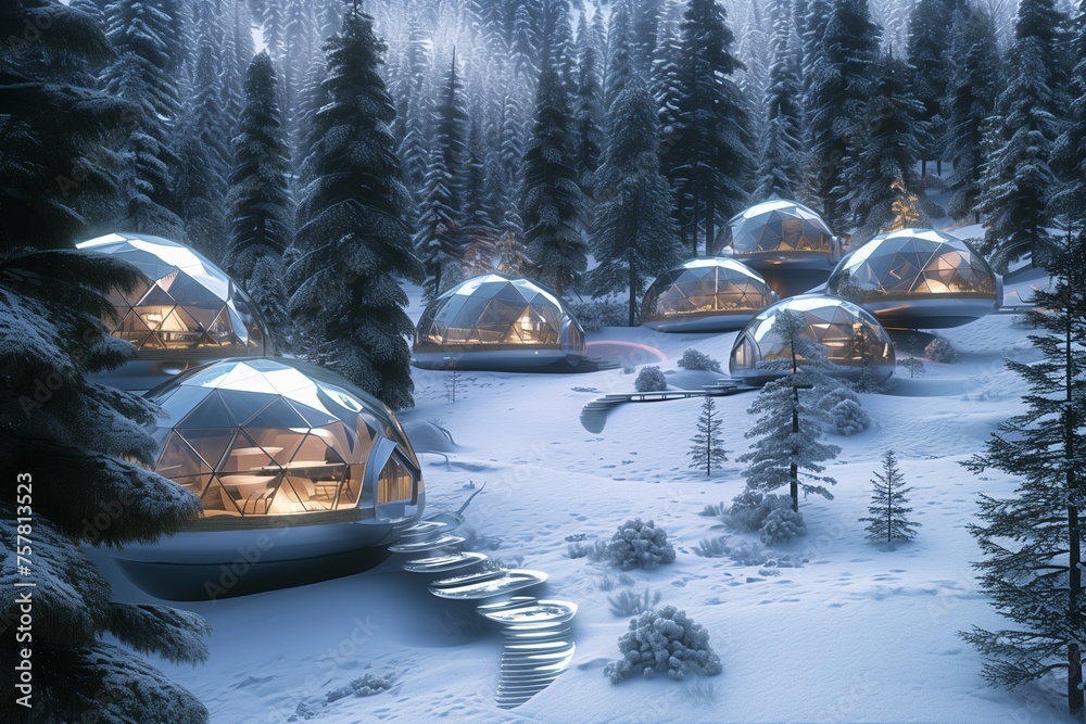 Canadian igloos reimagined with smart technology and futuristic ...