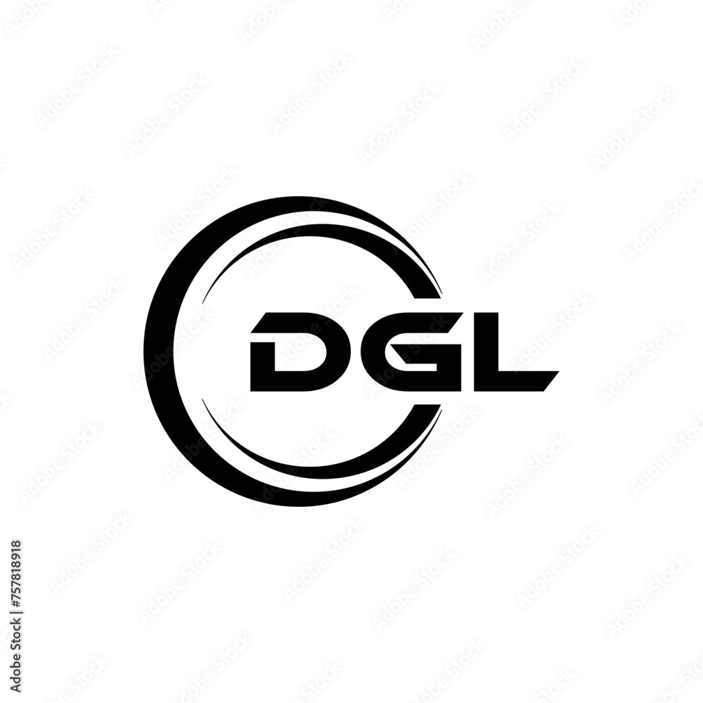 DGL letter logo design in illustration. Vector logo, calligraphy ...