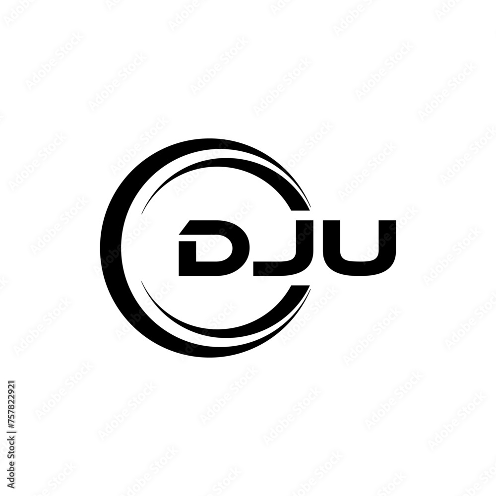 DJU Letter Logo Design, Inspiration for a Unique Identity. Modern Elegance and Creative Design ...