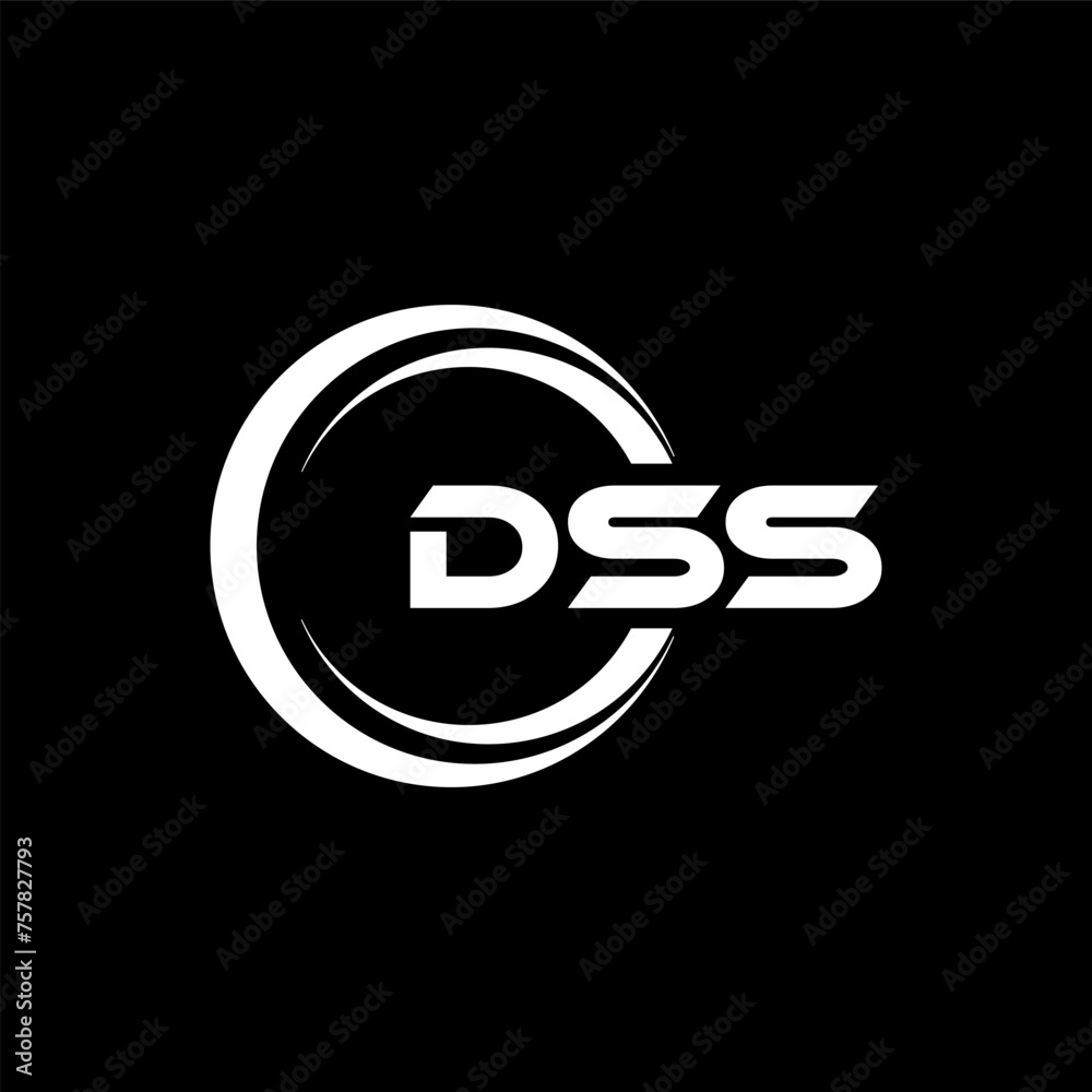 DSS letter logo design in illustration. Vector logo, calligraphy ...