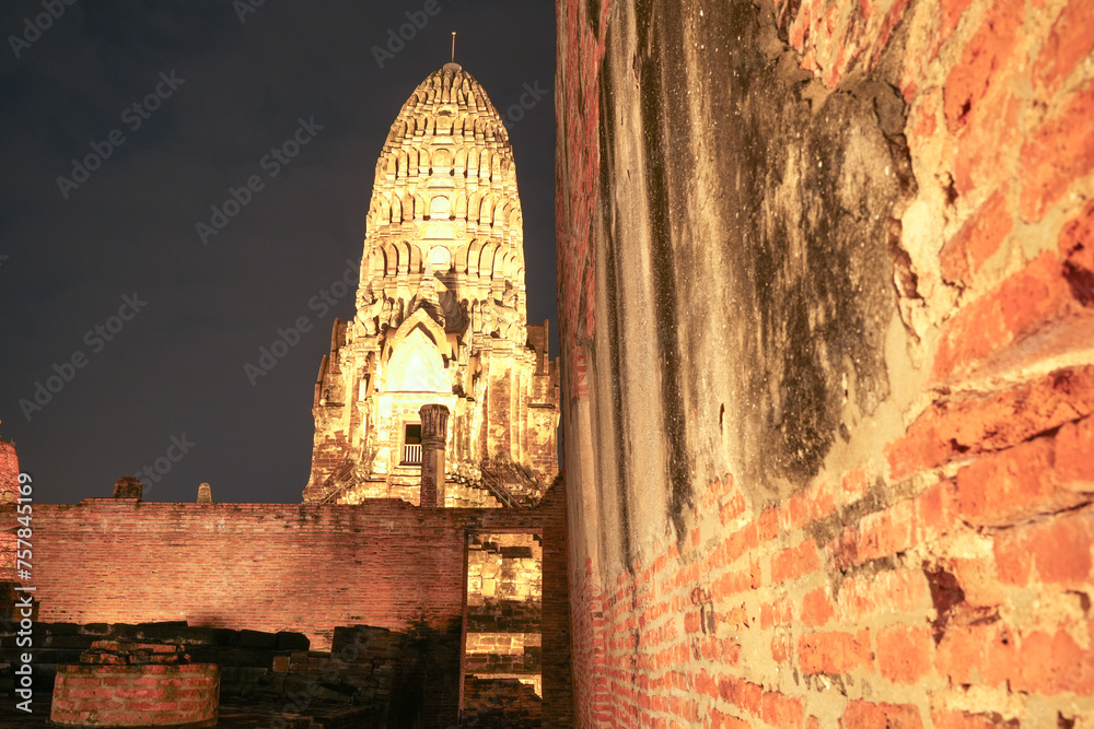 Wat Ratchaburana, Ayutthaya Province, Thailand, is the oldest temple ...