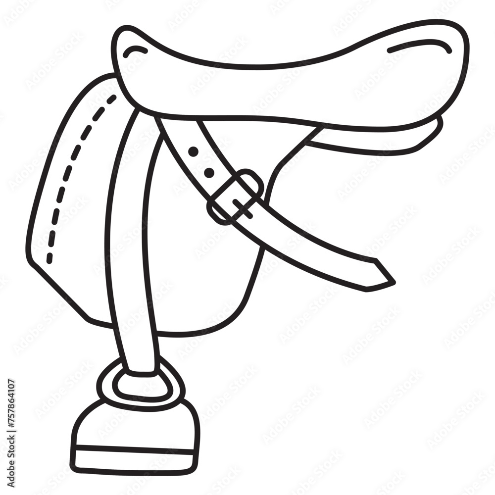 English saddle.Horse saddle.Cowboy saddle.Horse riding tack gear ...