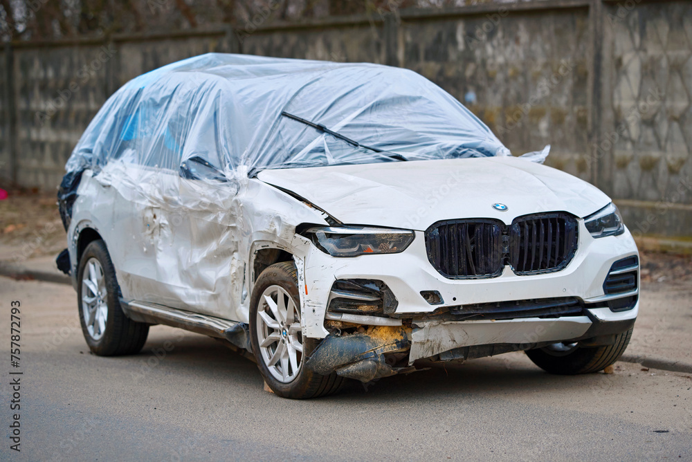 Minsk, Belarus. Mar 12, 2024. BMW X5 G05 SUV parked at roadside ...