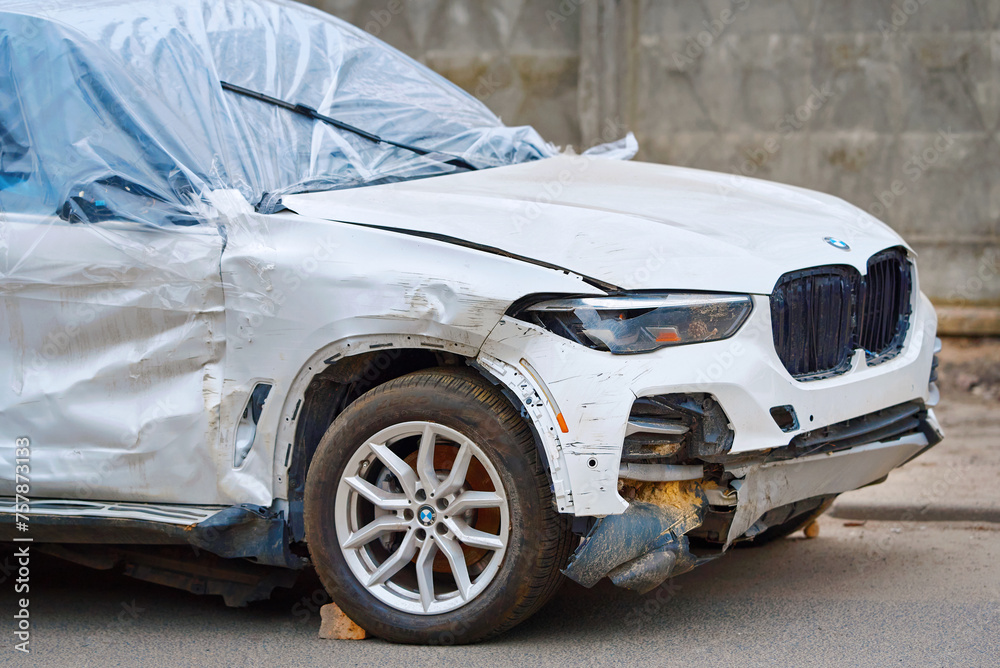 Minsk, Belarus. Mar 12, 2024. BMW X5 G05 SUV parked at roadside ...