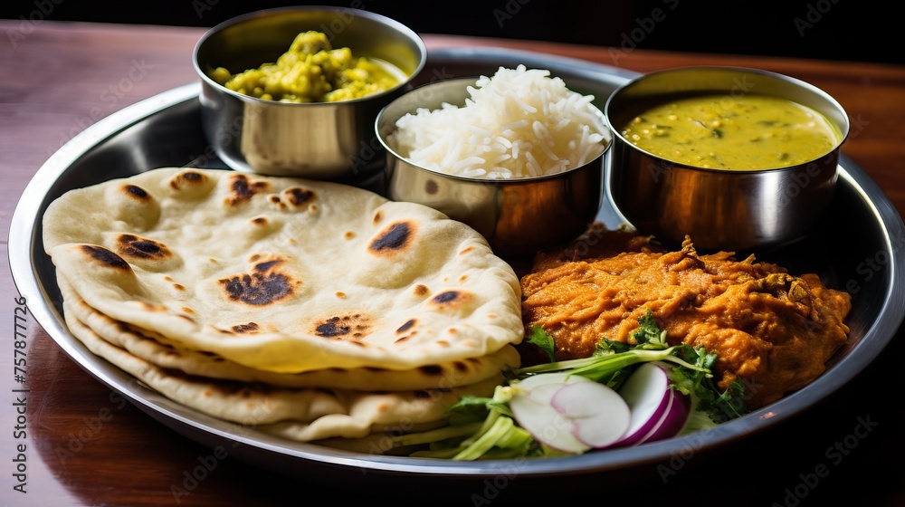 Naan ot chapati - the major food of indian tradition eating - naan is ...