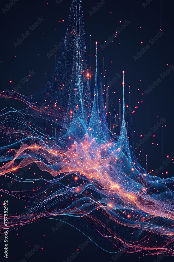 Abstract Data Visualization,Book Cover Insightful Data Visions - Unraveling Patterns and Trends ...