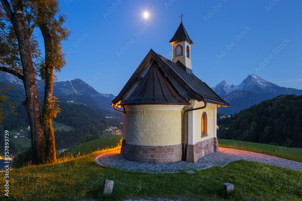 Kapelle am Lockstein, Berchtesgaden, Watzmann, Berchtesgadener Land ...