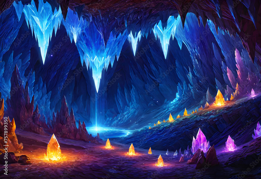 Crystal Caverns Landscape, Landscape, Caverns, Cave, Crystal, Minerals ...