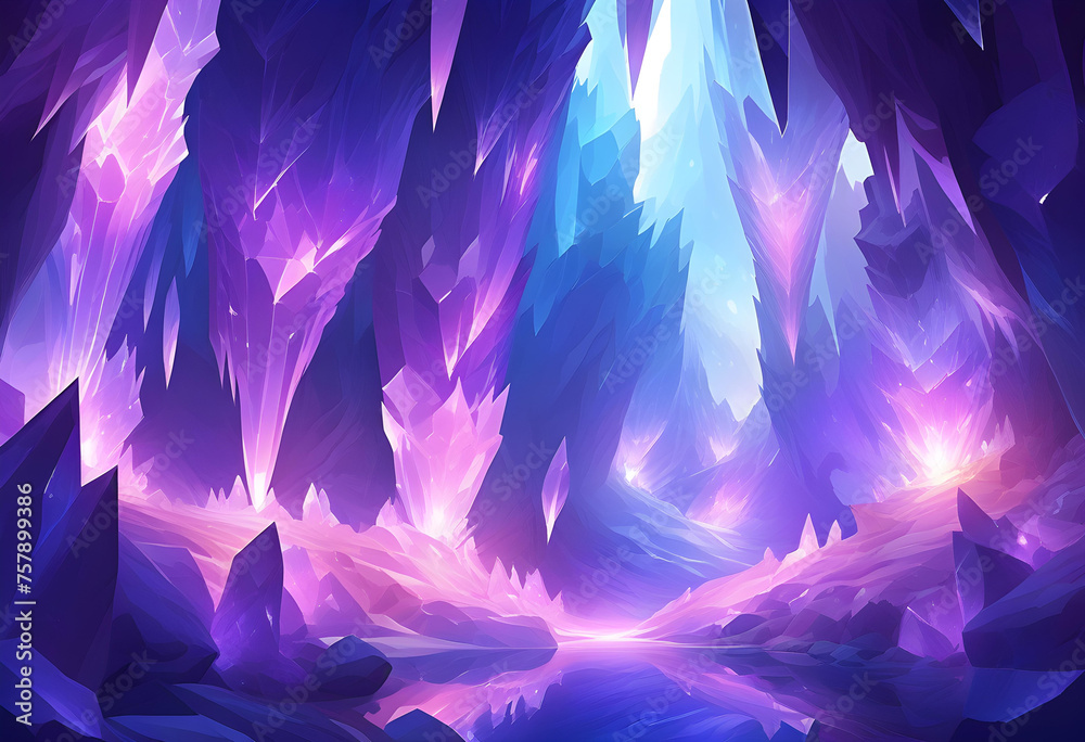 Crystal Caverns Landscape, Landscape, Caverns, Cave, Crystal, Minerals ...