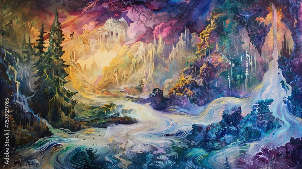 Canvas of Aspiration. In an artists secluded haven a vast canvas comes ...