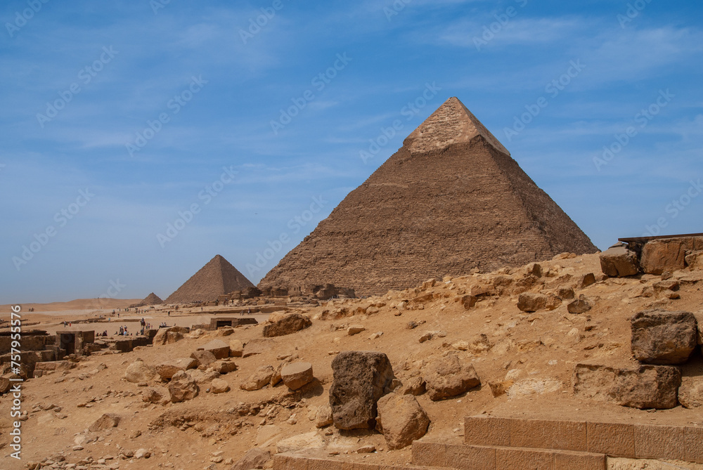 Giza Pyramid Complex is complex of ancient monuments on Giza Plateau ...
