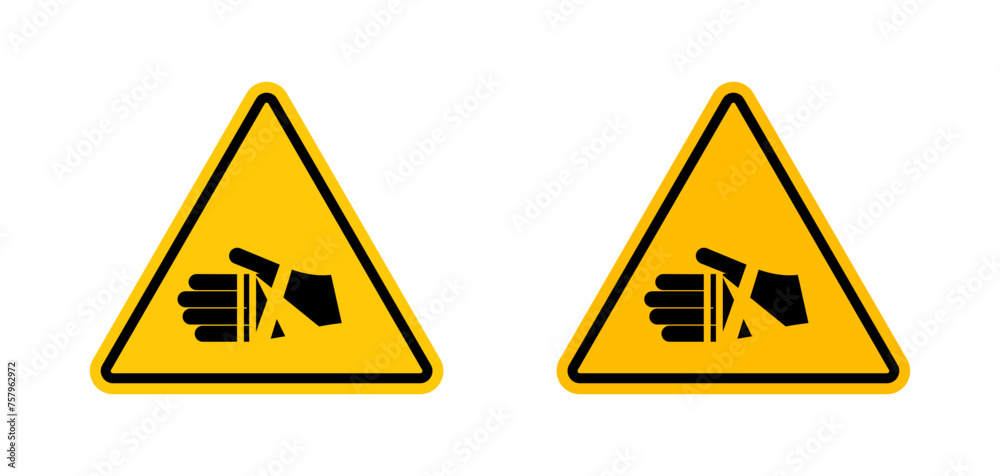 Chemical Burn Hazard Sign. GHS05 Symbol for Skin Contact Danger ...