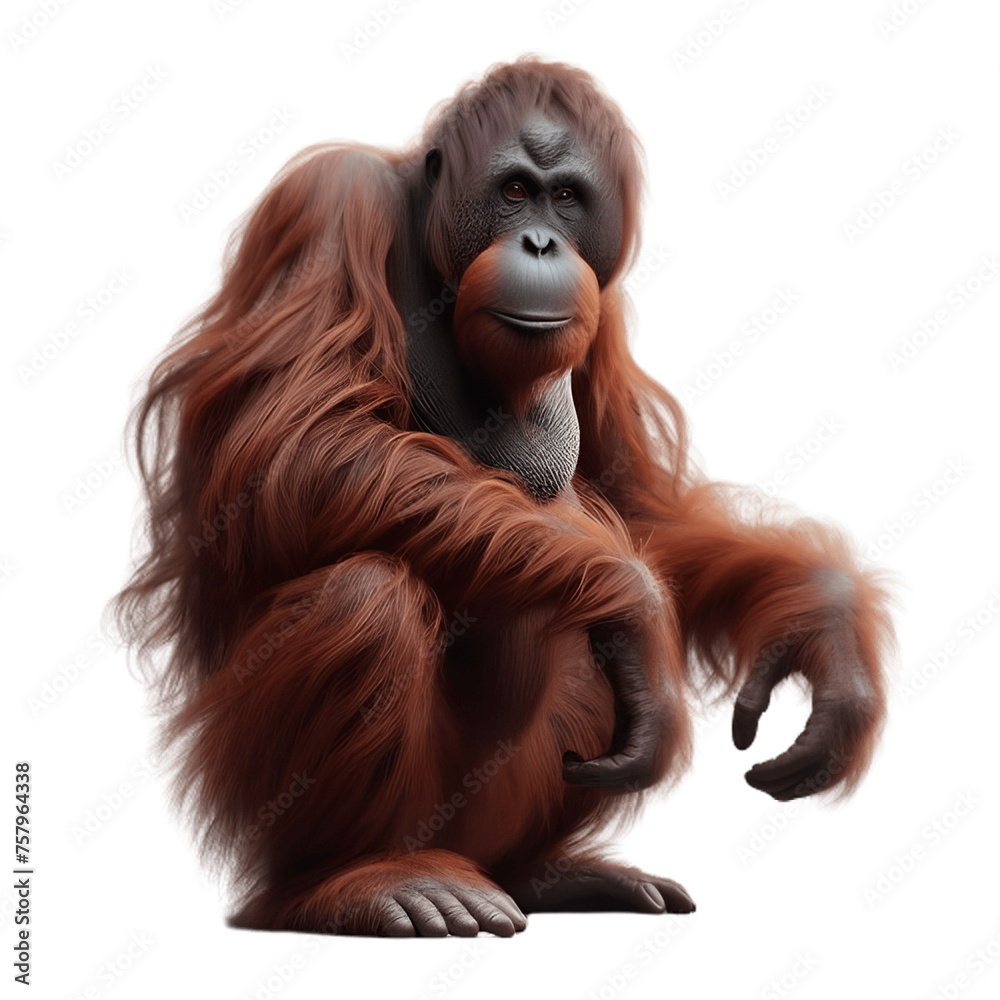 Exquisite Orangutan PNG: High-Quality Image of Majestic Primate ...