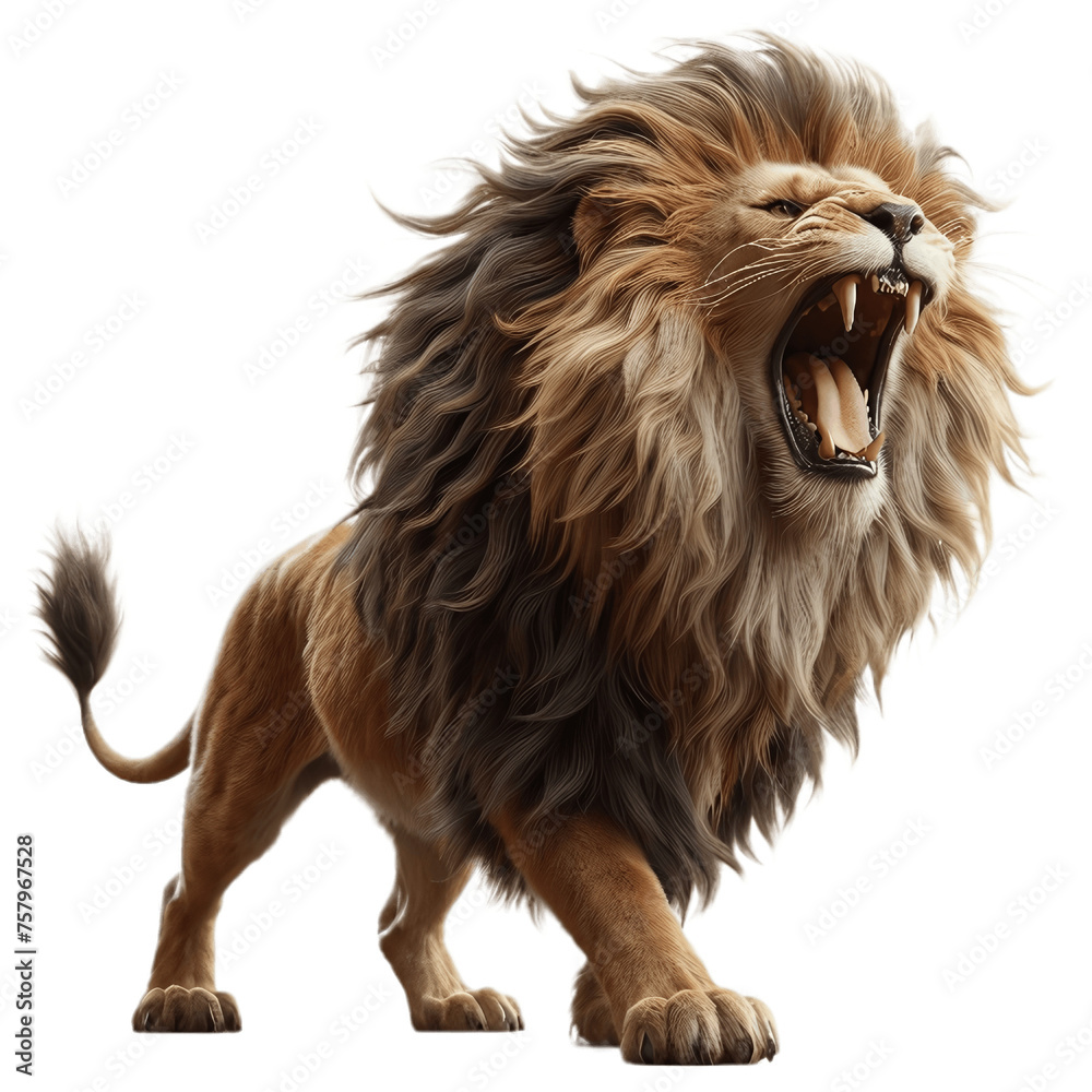 Captivating Roaring Lion PNG: Impressive Visual of Wild Majesty in ...