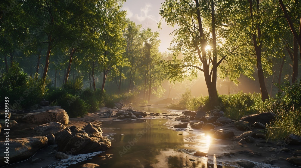 Poster Pantalla con Trípode 8K Realistic Lighting Unreal – Wall Art ...