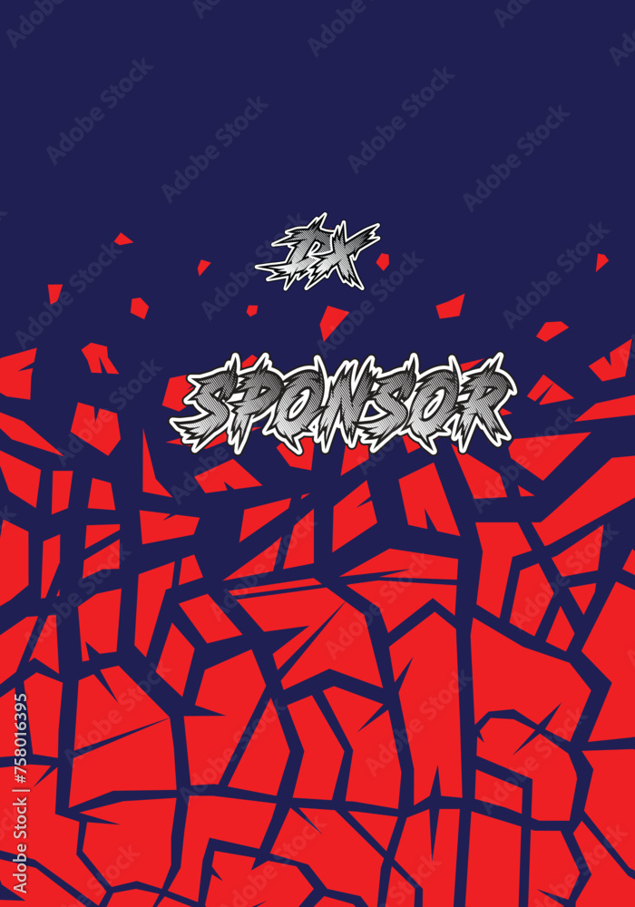 vector soccer jersey background design for sublimation Stock Vector ...