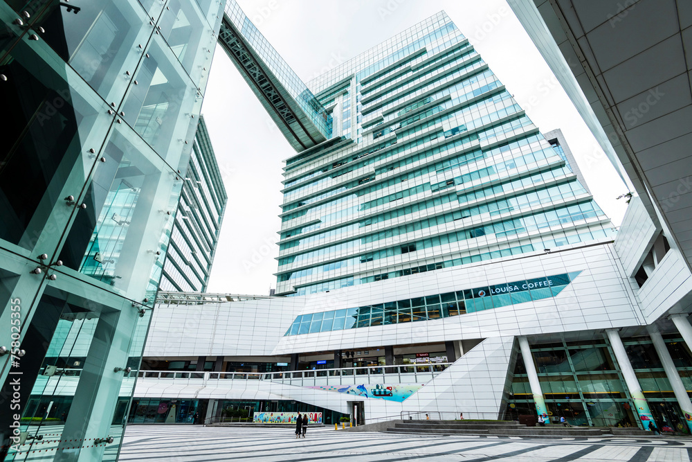 Taipei, Taiwan- May 5, 2020: Modern building view of Chinatrust ...