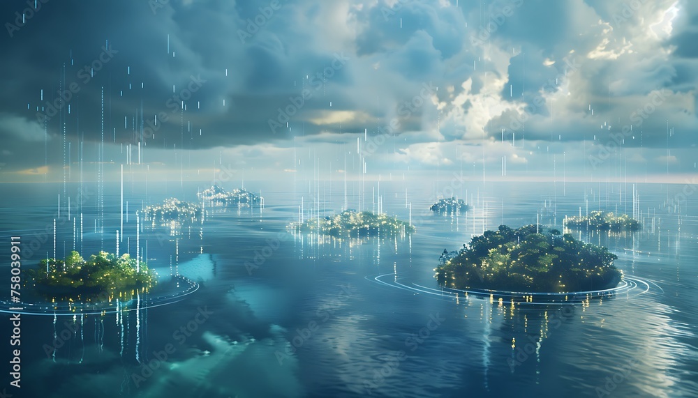 Pioneering the Digital Frontier, Floating Data Center Islands Linked by ...