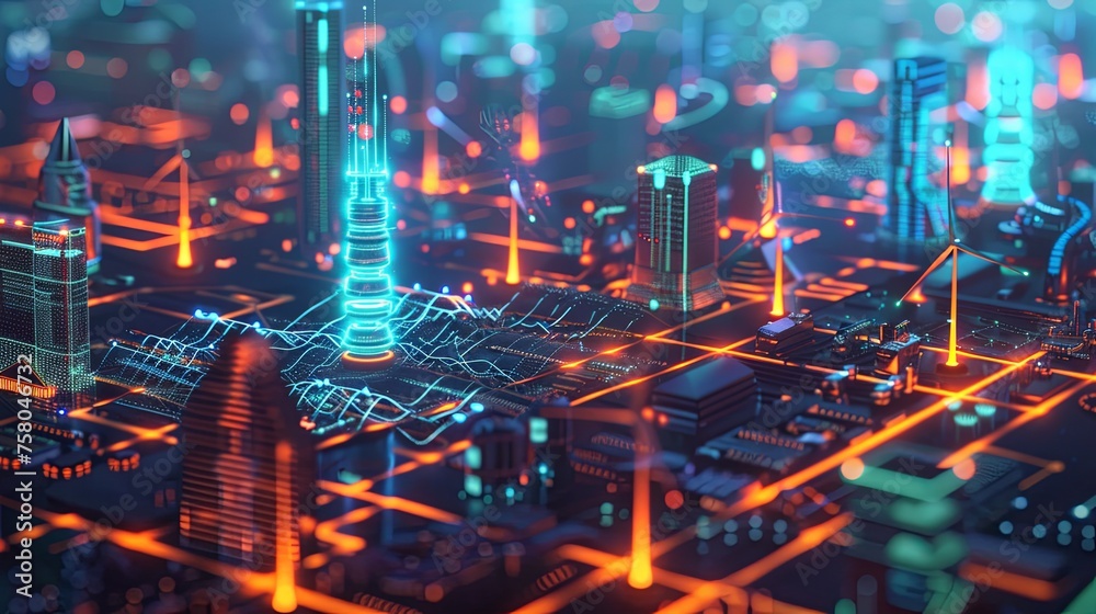 Smart City Network Infrastructure and Connectivity An intricately ...