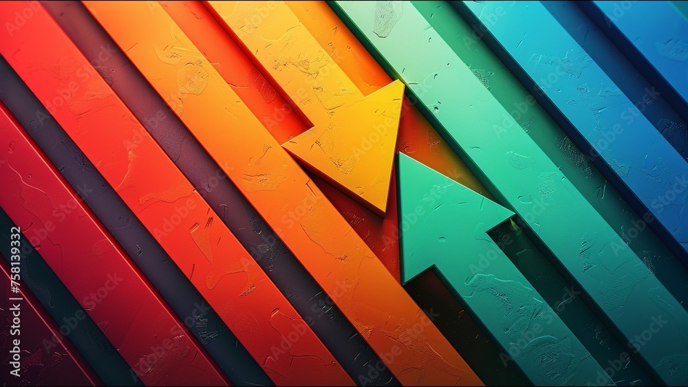 Arrow Directional Path Pointing Arrows Chart Graph Template Background ...