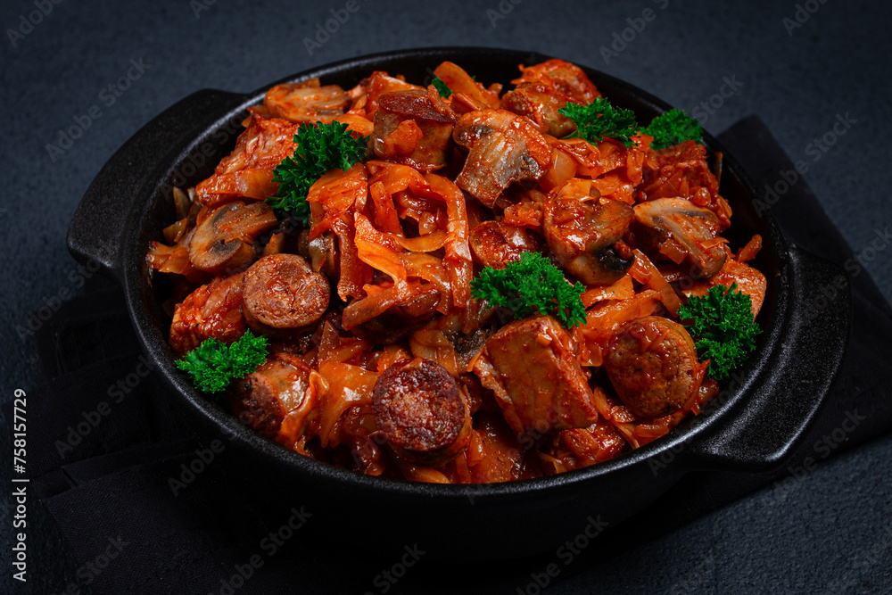 Bigos, bigus is a national Polish dish, made of cabbage and meat ...