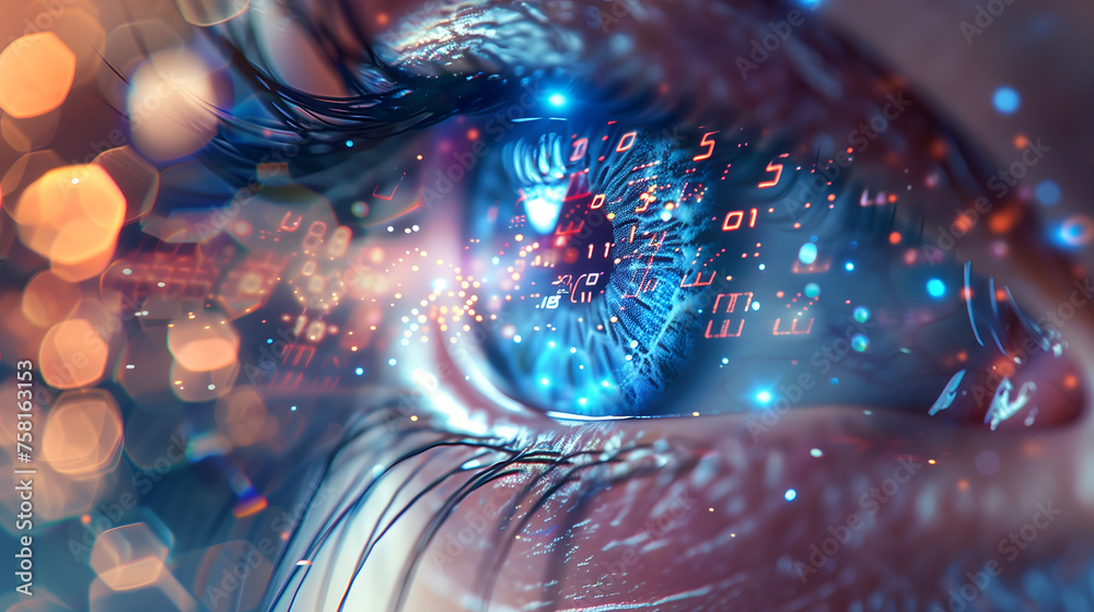 Human eye establishing robust cybersecurity measures and encryption ...