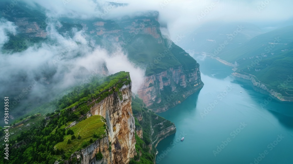 Goddess peak: serene beauty of yangtze river three gorges nature ...