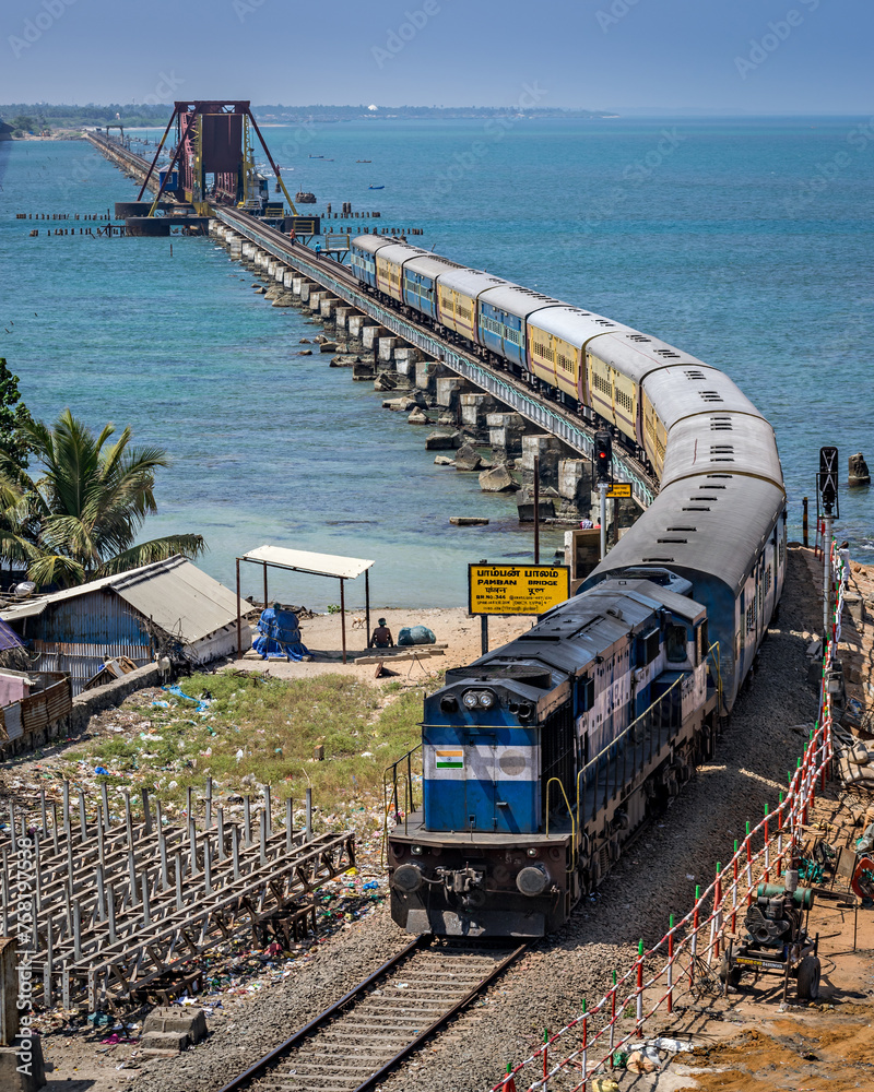 Rameswaram, Tamil Nadu, India- January 30th, 2020: Indian Railways ...