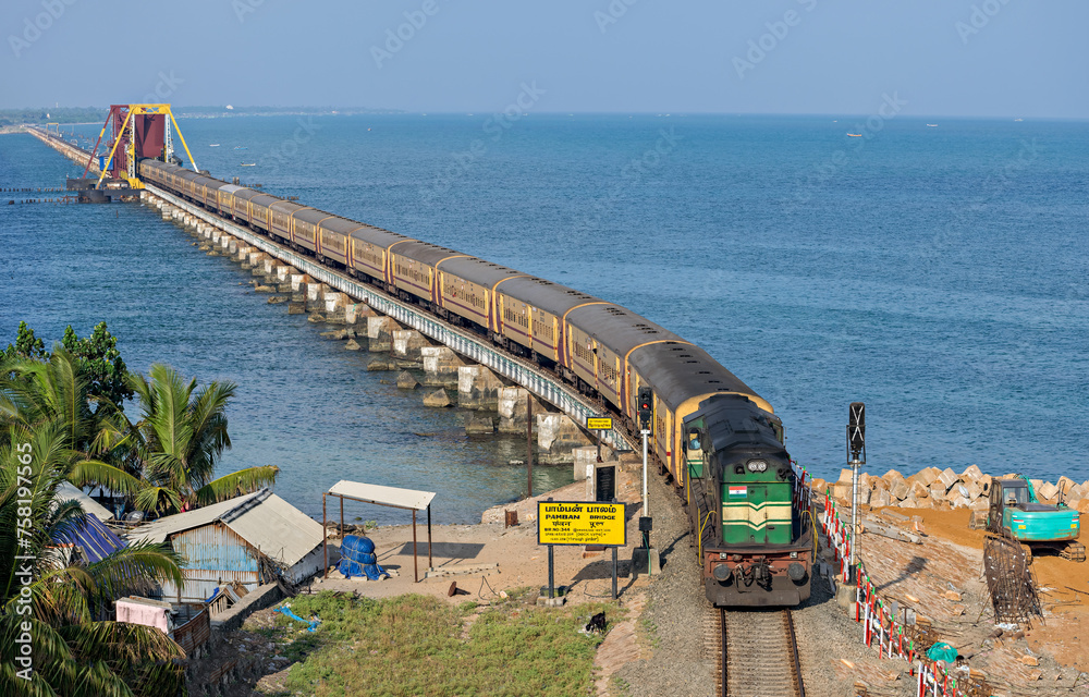 Rameswaram, Tamil Nadu, India- January 29th, 2020: Indian Railways ...