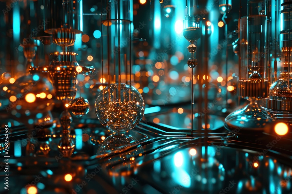 Visuals representing various quantum computing models like circuit ...