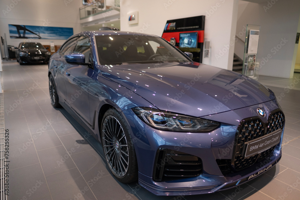 purple car Alpina BMW 4er Gran Coupe, German company brand Alpina ...