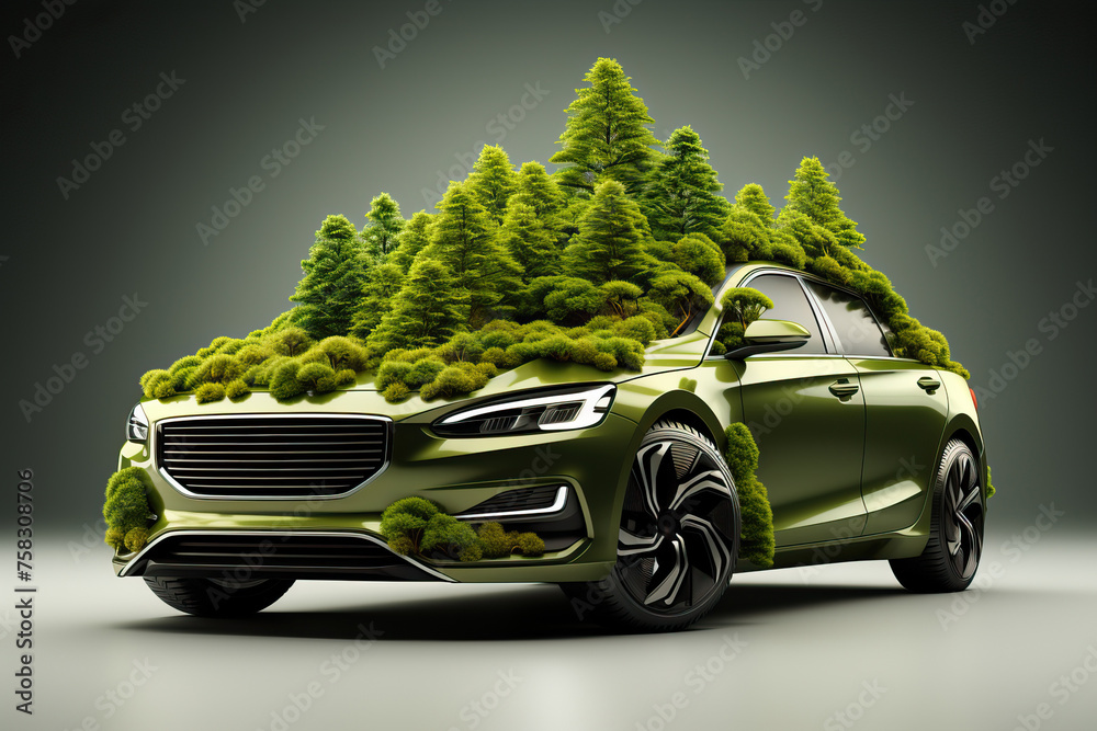 Concept of alternative fuel for cars, hydrogen as clean fuel for cars ...