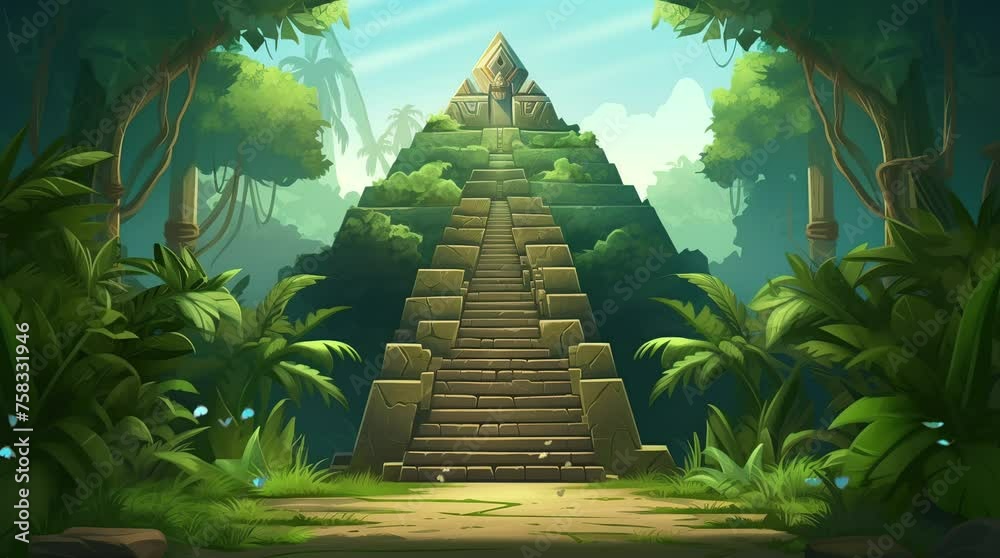 Ascending the Ancients: A winding staircase leading to the pinnacle of ...