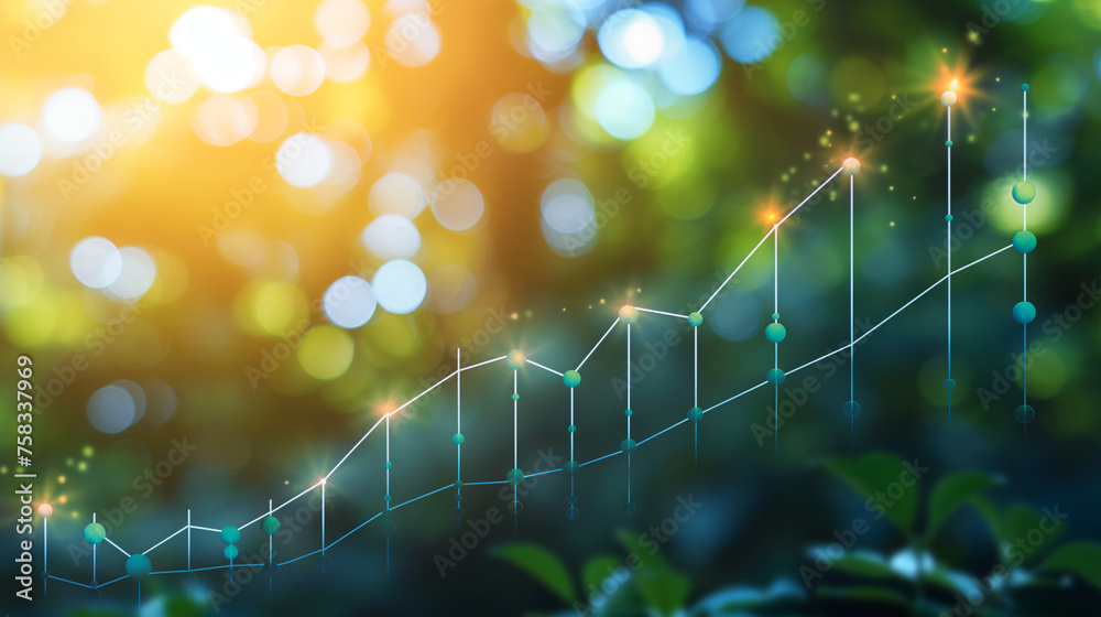 A positive price development is shown by a line that rises continuously ...