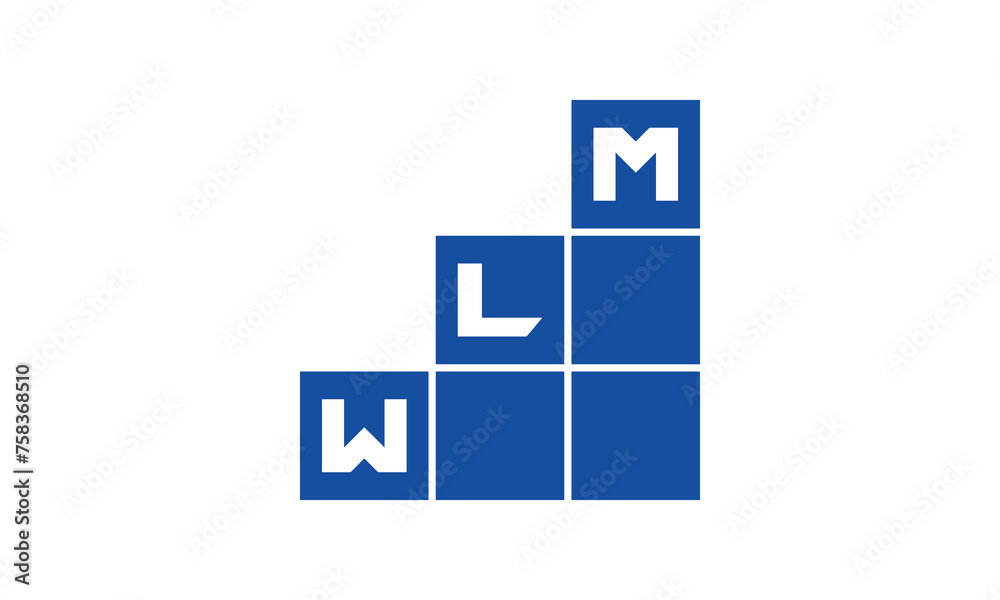 WLM initial letter financial logo design vector template. economics ...
