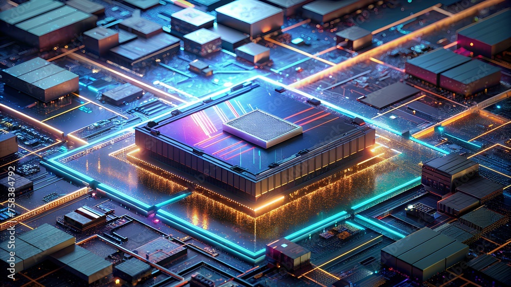 An Illustration Unveiling the Fascinating World of Qubits, Control ...