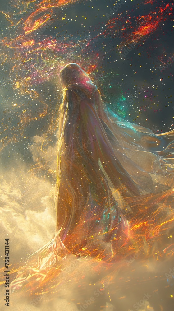 Astral Traveler journeying through dream realms navigating between ... Astral Traveler journeying through dream realms navigating between ...