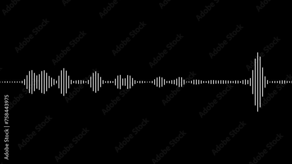 Abstract wave motion equalizer black background, Minimalist wave form ...