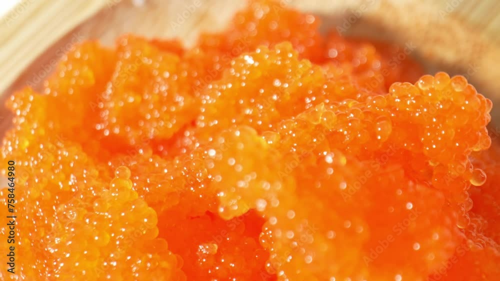 Tobiko processed with soy sauce, mirin, or wasabi for varied flavors ...