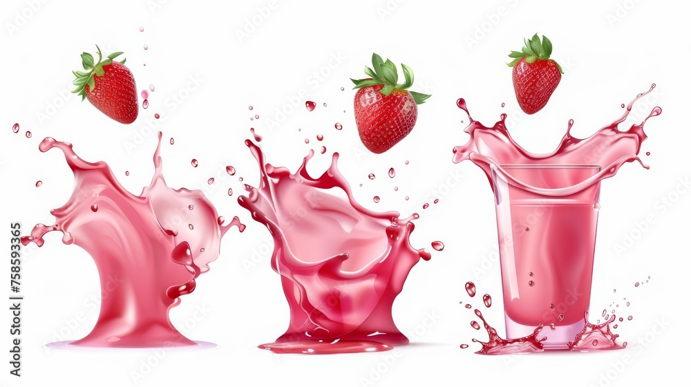 Water splash or juice splash on transparent background. A modern ...