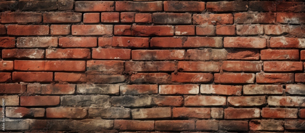 Closeup image showcasing a brown brick wall with a plethora of ...