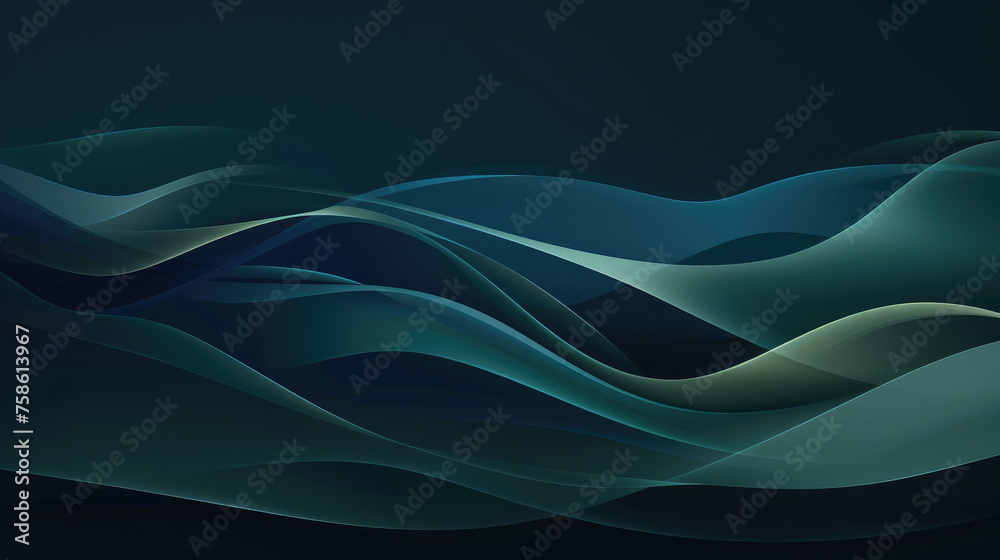 Elegant curve background with blue and green gradient Stock ...