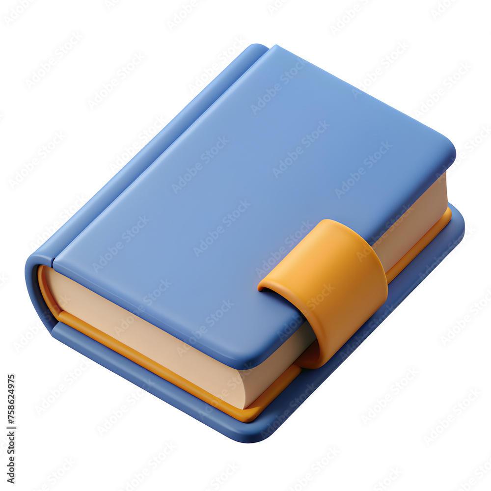 3d book icon of back to school PNG photo, 3d render style PNG icon of ...