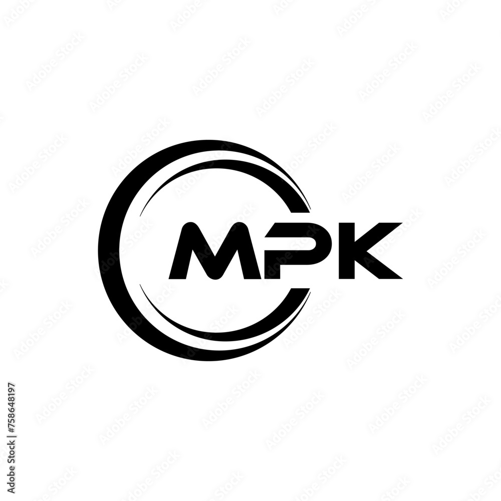 MPK Logo Design, Inspiration for a Unique Identity. Modern Elegance and ...
