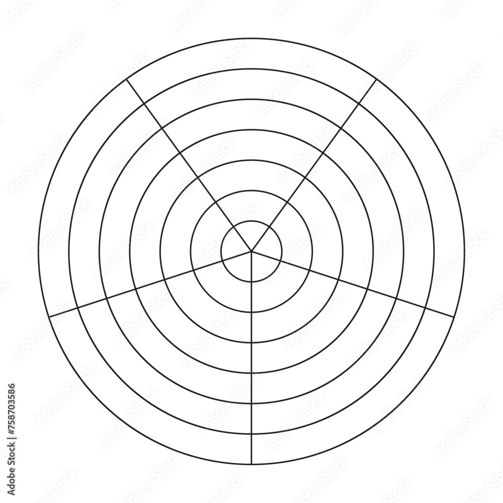 Pentagon and hexagon chart , for 5 point radar or spider diagrams. for ...