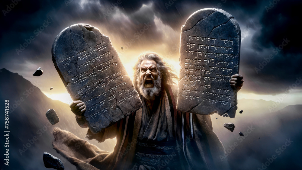 Moses' Righteous Anger: Moses Breaking the Ten Commandments in Response ...