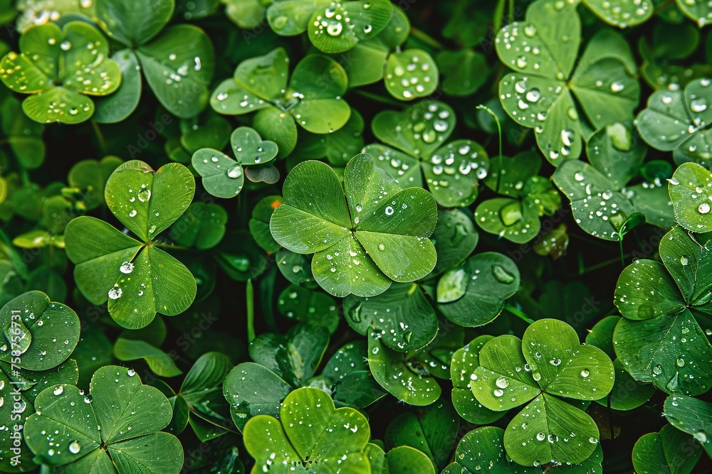 Irresistible Irish Ivy A Rainy Day in Shamrock Paradise Generative AI ...