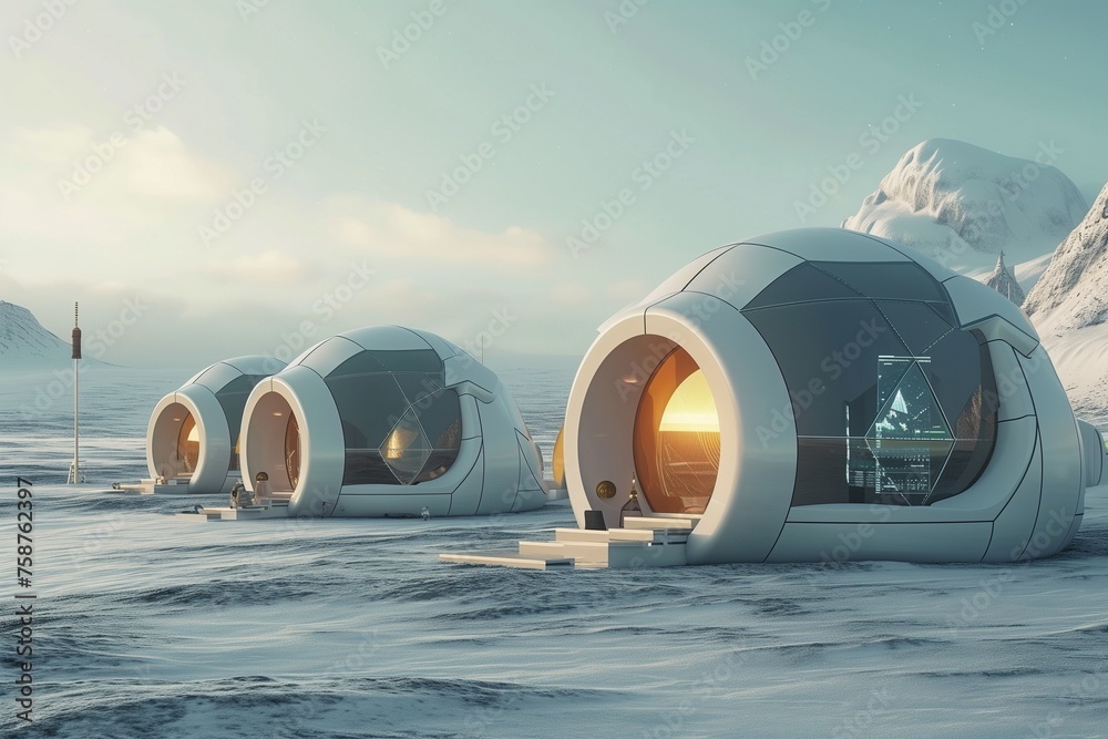 Canadian igloos reimagined with smart technology and futuristic ...