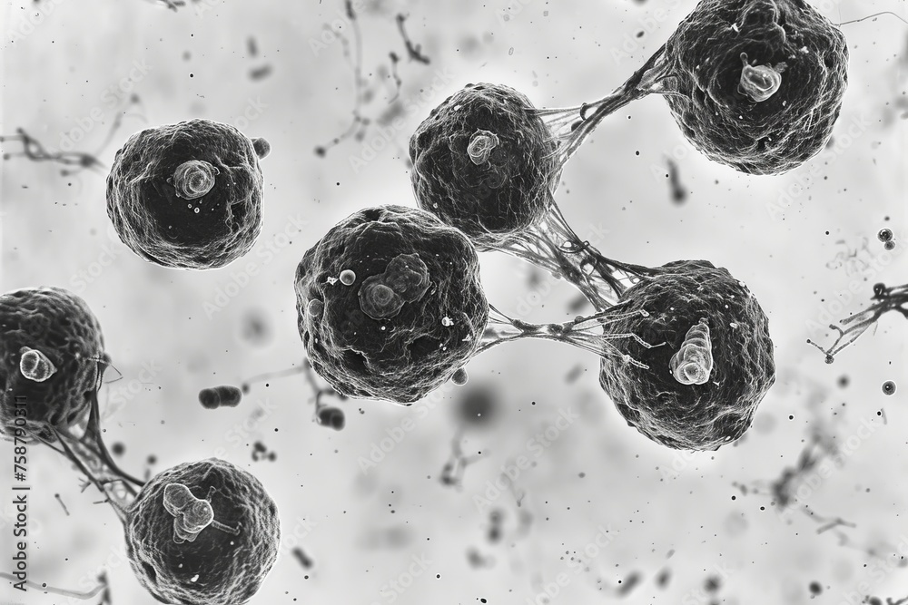 Cancer Cells Observed Under High Magnification, cell division in MDS ...