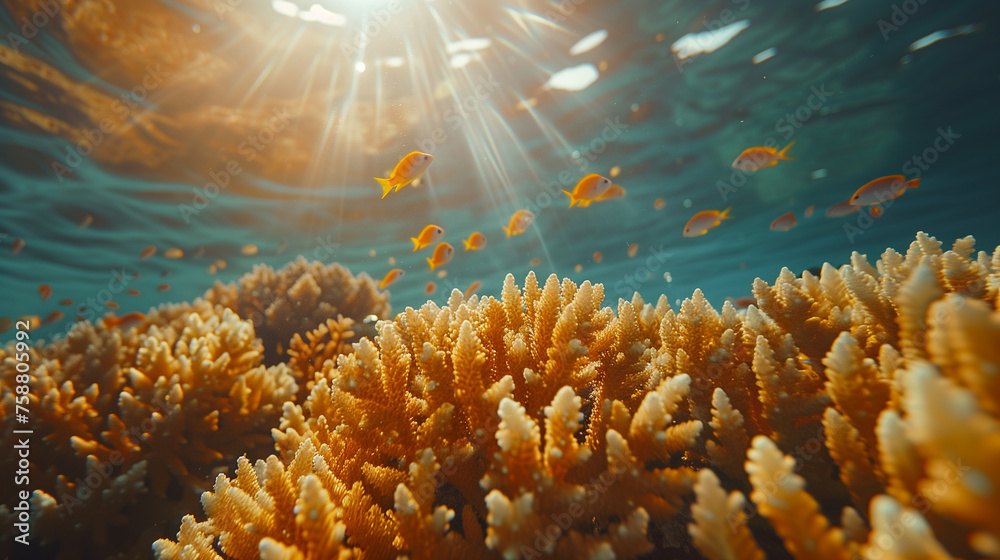 underwater photography of coral reefs with fish and fauna Stock Photo ...
